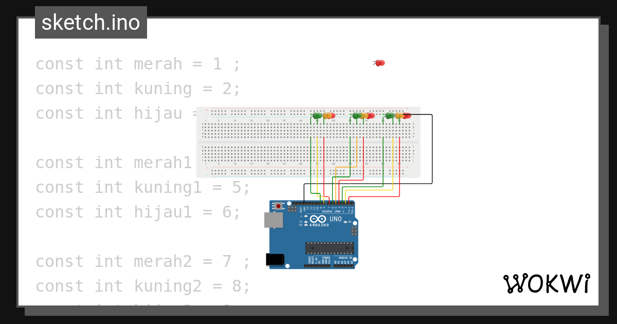 Lalu Lintas Wokwi Esp32 Stm32 Arduino Simulator 0189