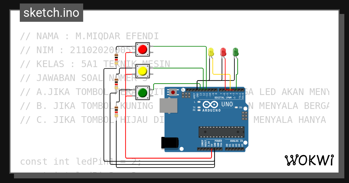 Mmiqdar Efendi Uas Meka No 3 Wokwi Esp32 Stm32 Arduino Simulator 