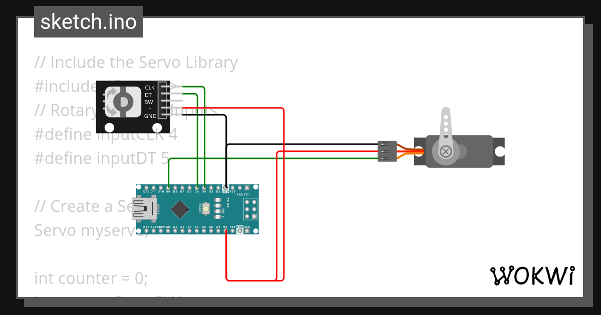 Servo - Wokwi ESP32, STM32, Arduino Simulator