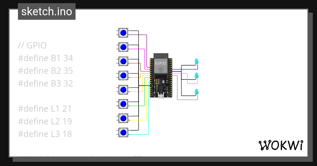 EXAMEN - Wokwi ESP32, STM32, Arduino Simulator