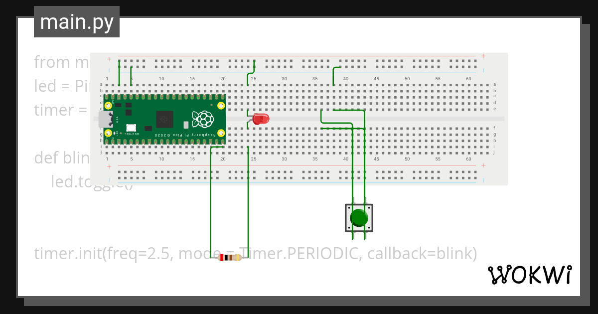 learning pico - Wokwi ESP32, STM32, Arduino Simulator