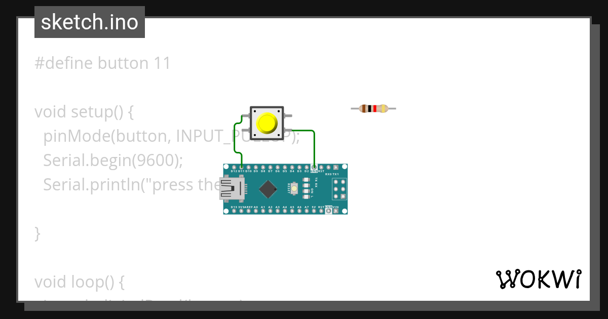 Button Led Pullup2 Wokwi Esp32 Stm32 Arduino Simulator 7083