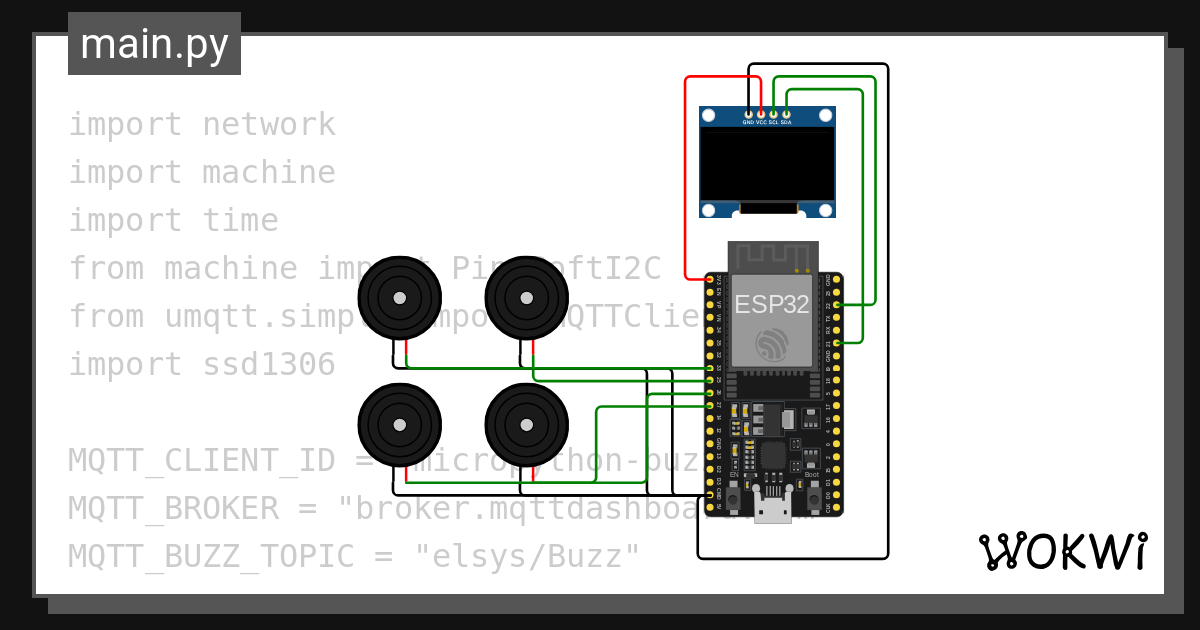 Buzzers Wokwi Esp32 Stm32 Arduino Simulator