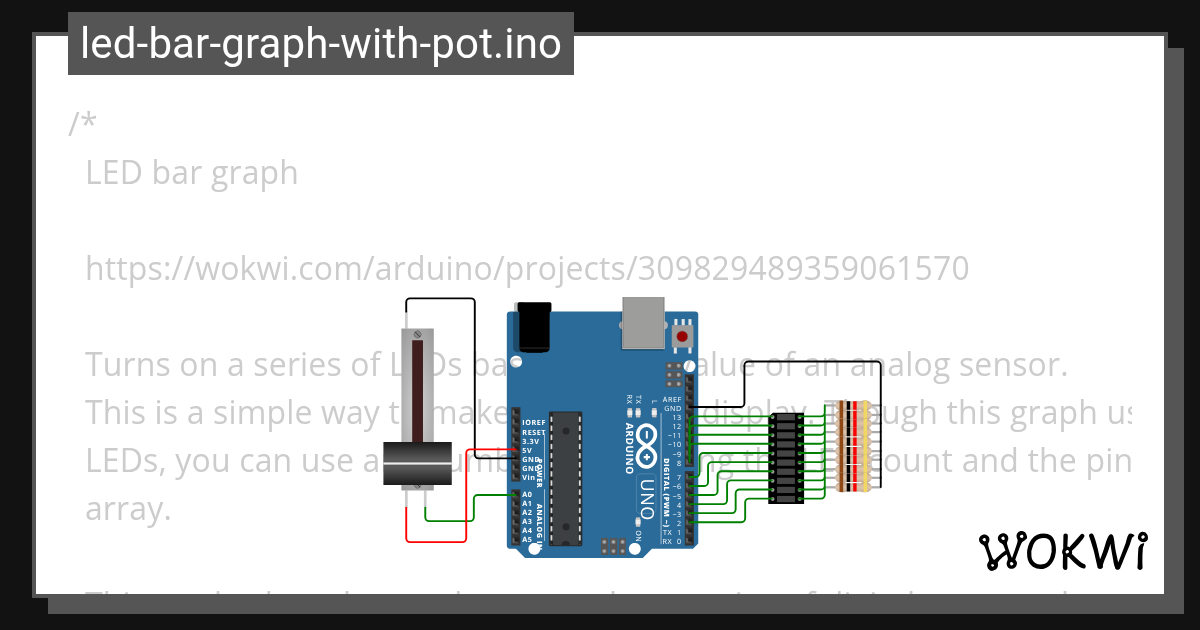 L1-Analog Digital Ports - Wokwi ESP32, STM32, Arduino Simulator