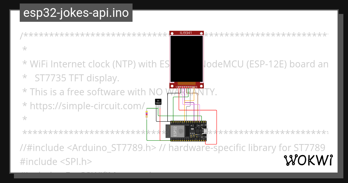 Wokwi - Online ESP32, STM32, Arduino Simulator