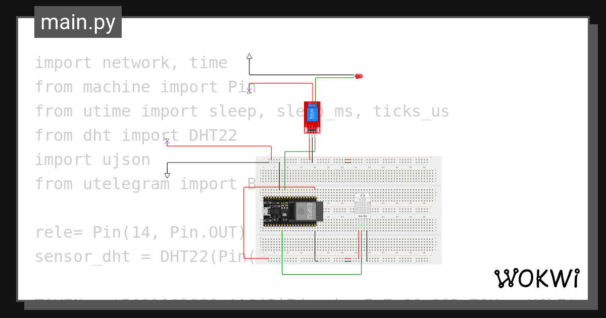 Telegrambot Wokwi Esp32 Stm32 Arduino Simulator 