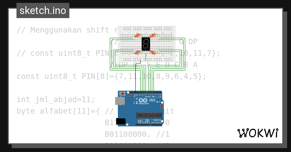 09c Seven Segment2 Wokwi Esp32 Stm32 Arduino Simulator 7198