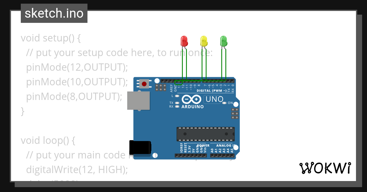 traffic lights - Wokwi ESP32, STM32, Arduino Simulator traffic lights - Wokwi ESP32, STM32, Arduino Simulator