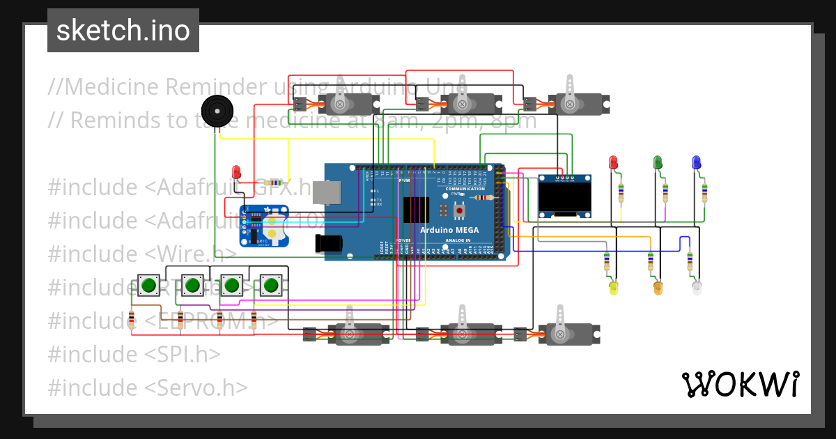 Medicine_pills_autobox1 - Wokwi ESP32, STM32, Arduino Simulator