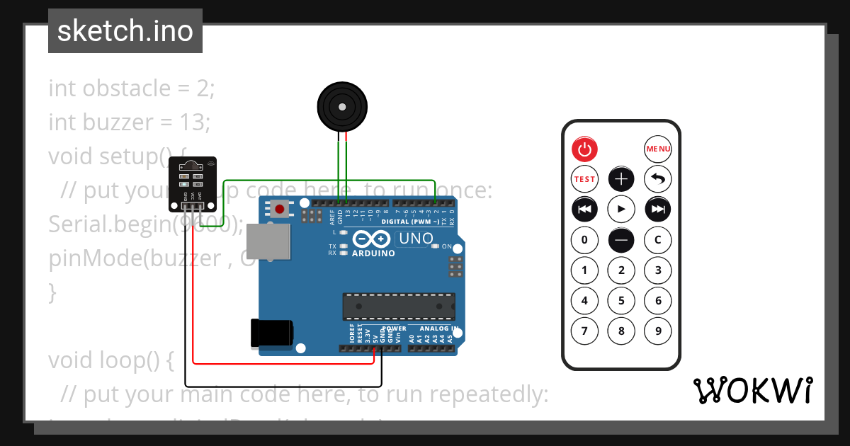 Obejectdetection Sensor Wokwi Esp32 Stm32 Arduino Simulator 2670