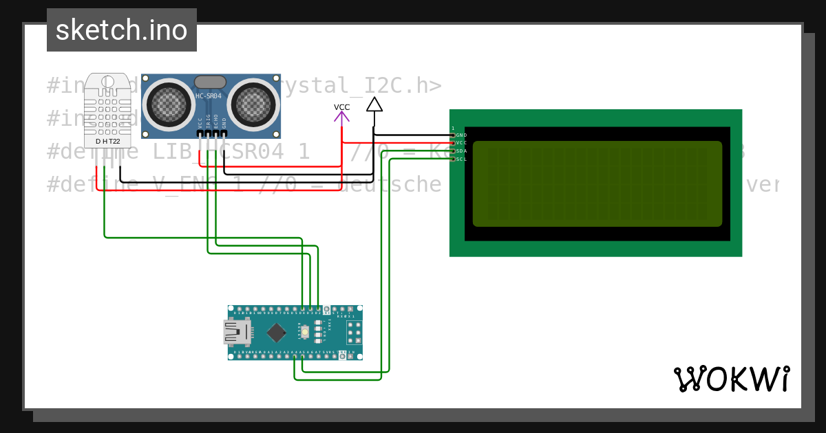 Ultraschallsensor Wokwi Esp32 Stm32 Arduino Simulator 1504