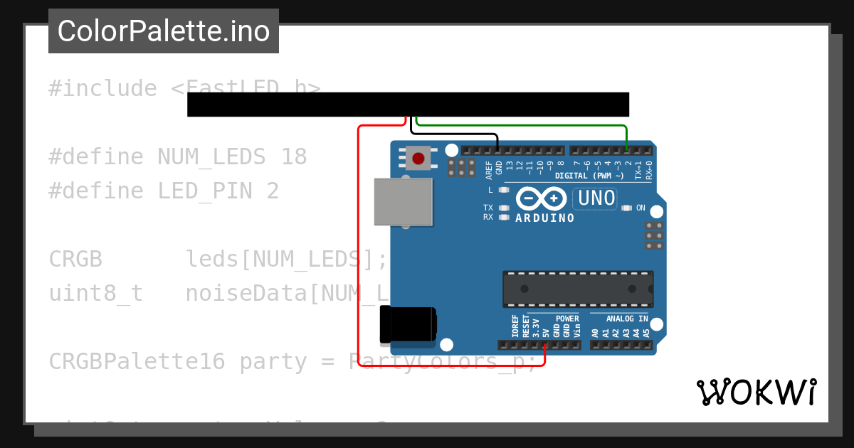 Fastlednoise1d Wokwi Esp32 Stm32 Arduino Simulator 