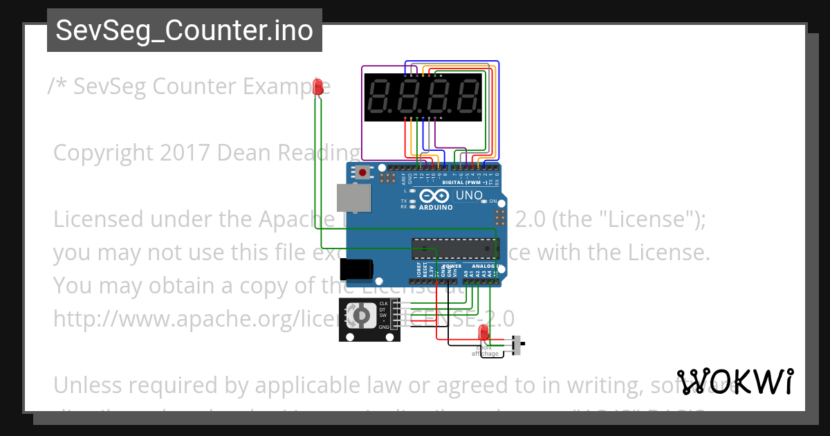 SevSeg_Counter.ino Copy - Wokwi ESP32, STM32, Arduino Simulator