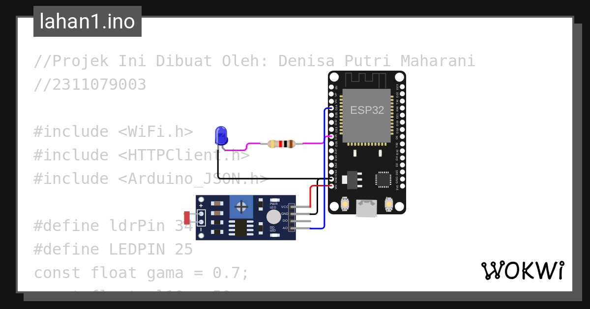 Uts Denisa Putri Maharani 2311079003 Wokwi Esp32 Stm32 Arduino Simulator 1682