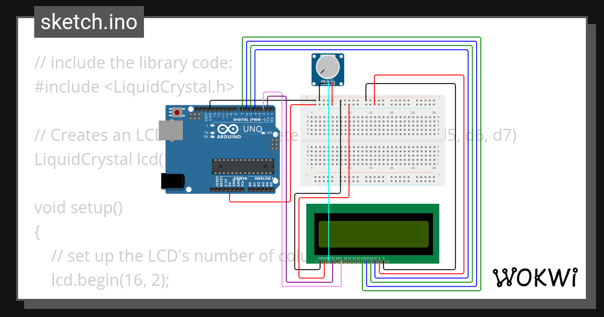 lcd - Wokwi ESP32, STM32, Arduino Simulator
