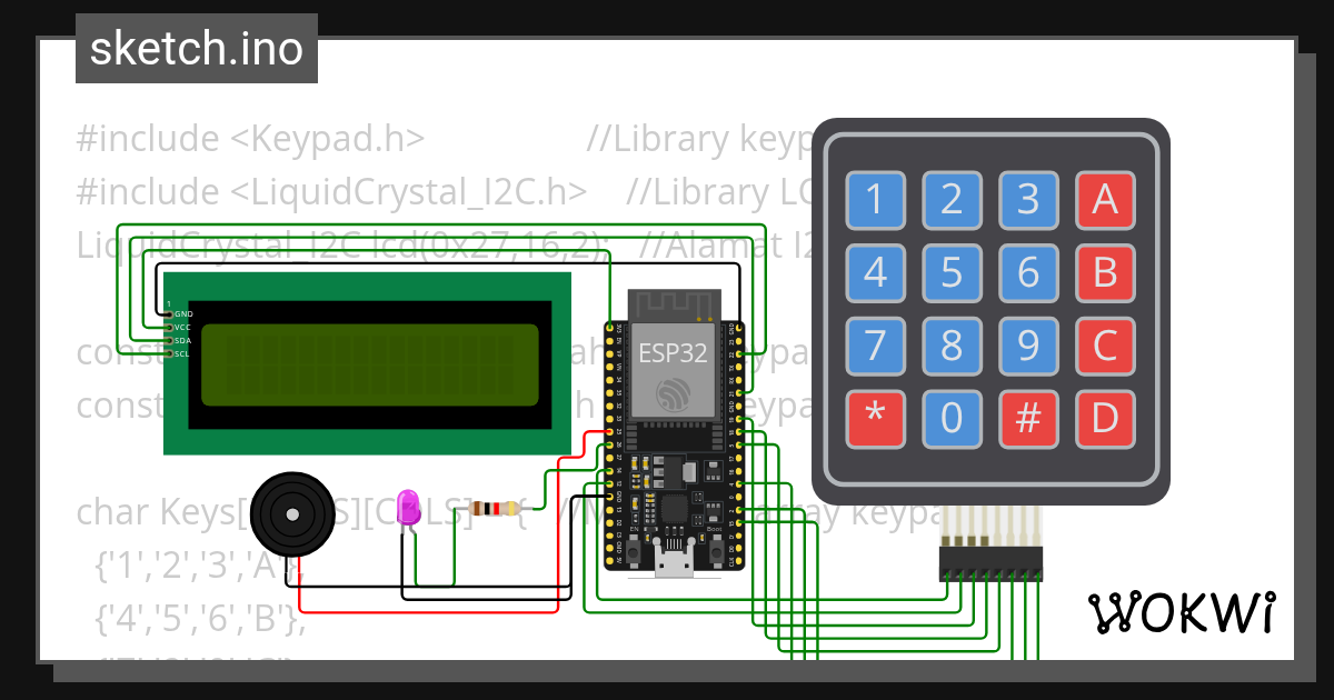 Novita PASWORD LED BUZZER Copy - Wokwi ESP32, STM32, Arduino Simulator