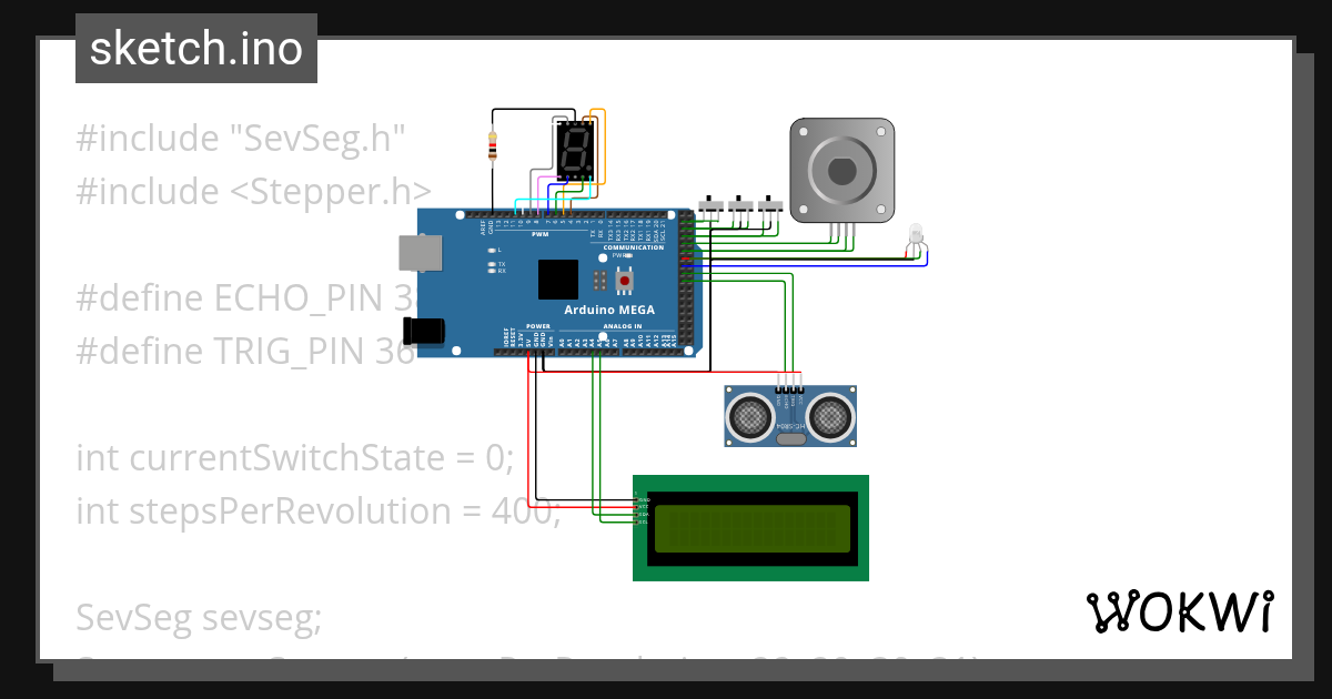 Switches Get Stitches (and a Display) - Wokwi ESP32, STM32, Arduino Simulator