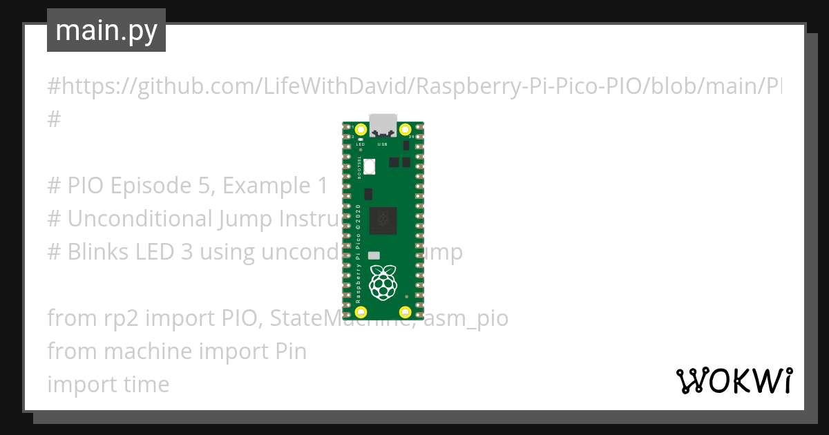 PICOPIPIO1 - Wokwi ESP32, STM32, Arduino Simulator