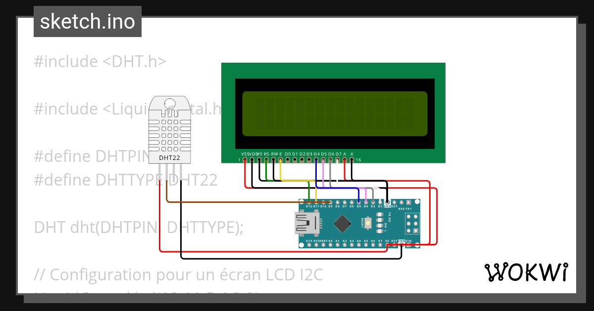 dht et lcd - Wokwi ESP32, STM32, Arduino Simulator dht et lcd - Wokwi ESP32, STM32, Arduino Simulator
