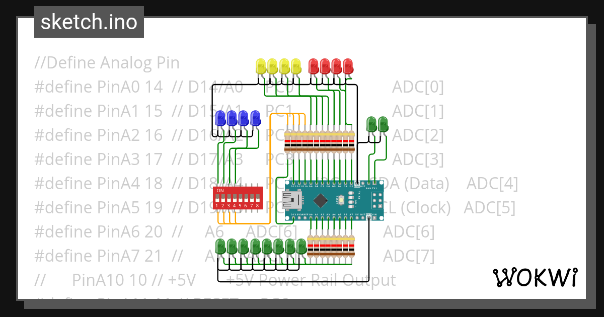 Arduino Nano Maping Copy - Wokwi ESP32, STM32, Arduino Simulator