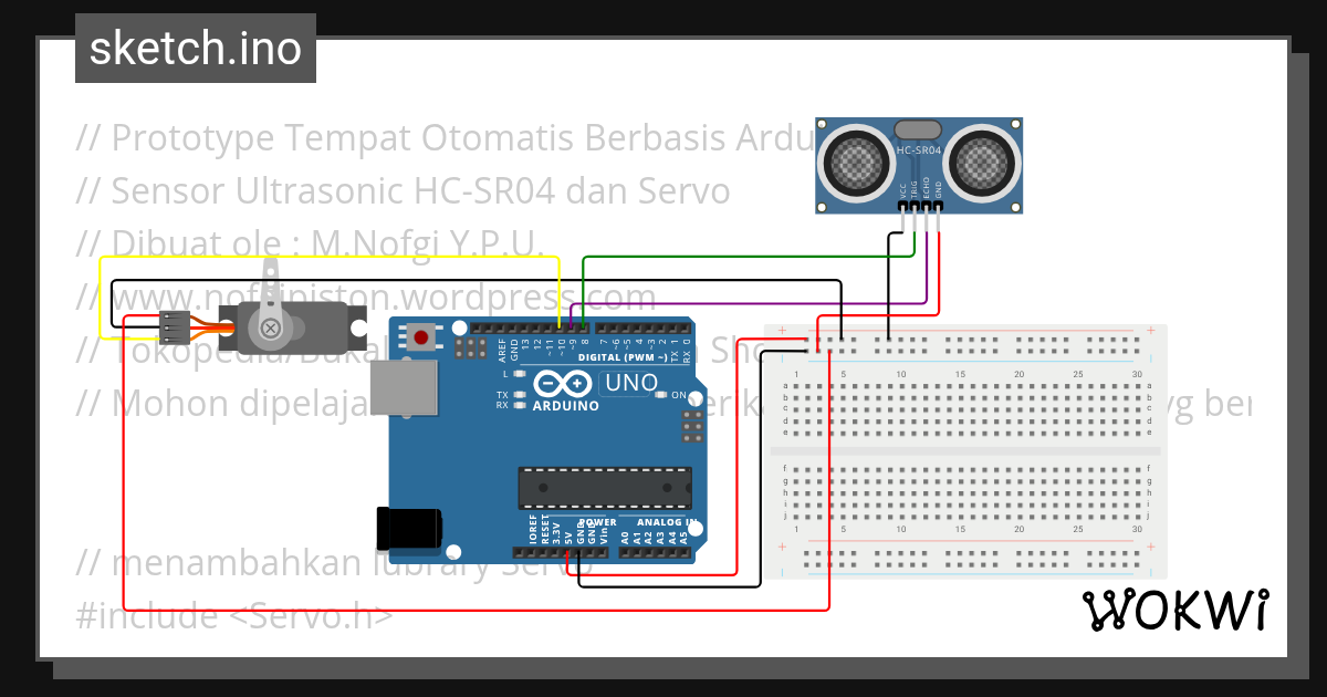smart trash bin Copy - Wokwi ESP32, STM32, Arduino Simulator