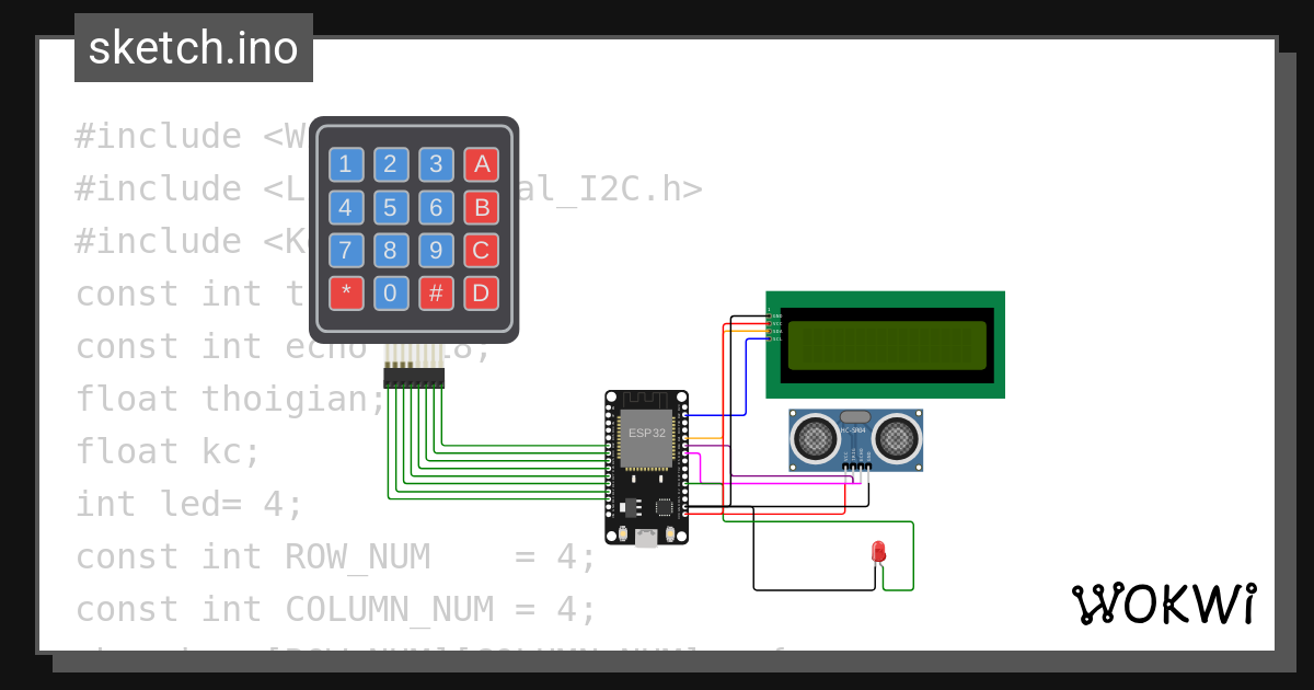 đồ án Hệ Thống đo Wokwi Esp32 Stm32 Arduino Simulator 0180