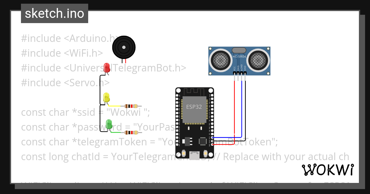 tele servo - Wokwi ESP32, STM32, Arduino Simulator