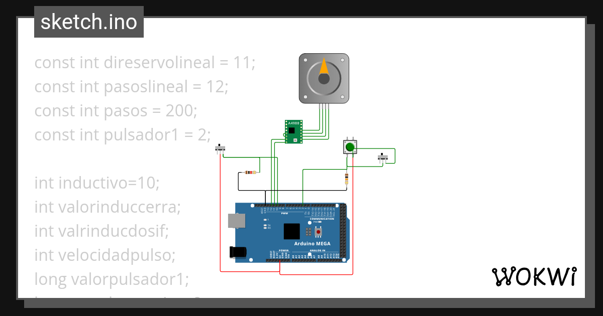 Steppers Con Flanco De Subida Wokwi Esp32 Stm32 Arduino Simulator