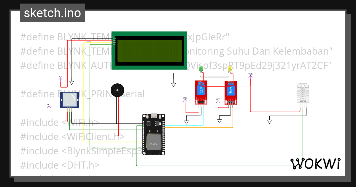 Office Security System Kelompok 3 C - Wokwi ESP32, STM32, Arduino Simulator