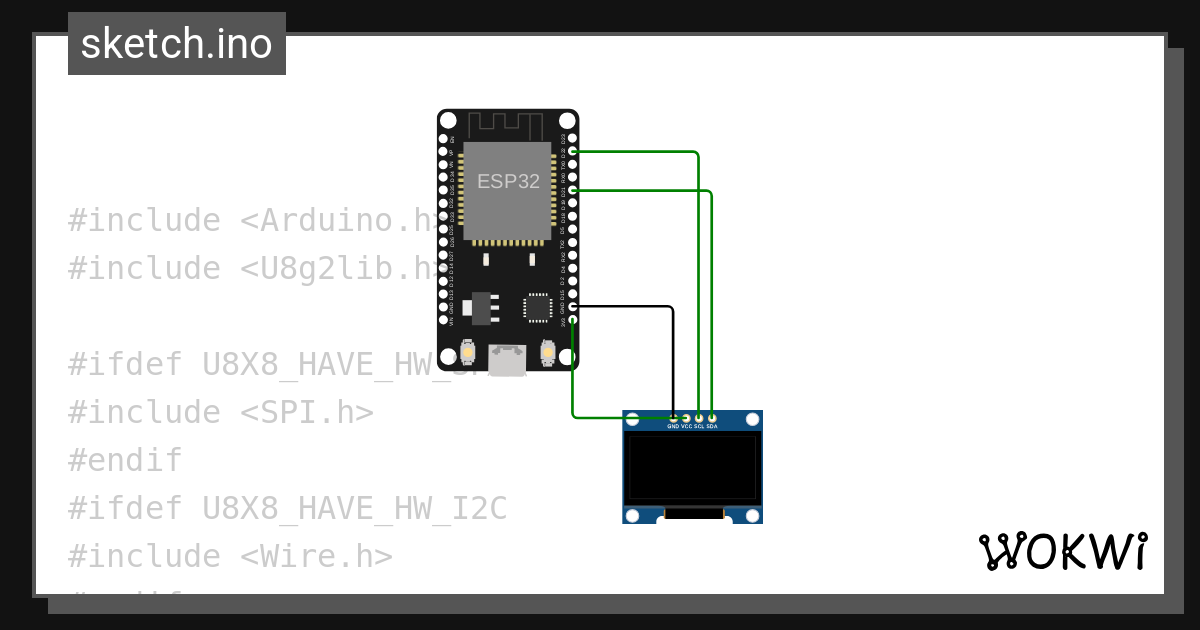 U8g2 Copy Wokwi Esp32 Stm32 Arduino Simulator