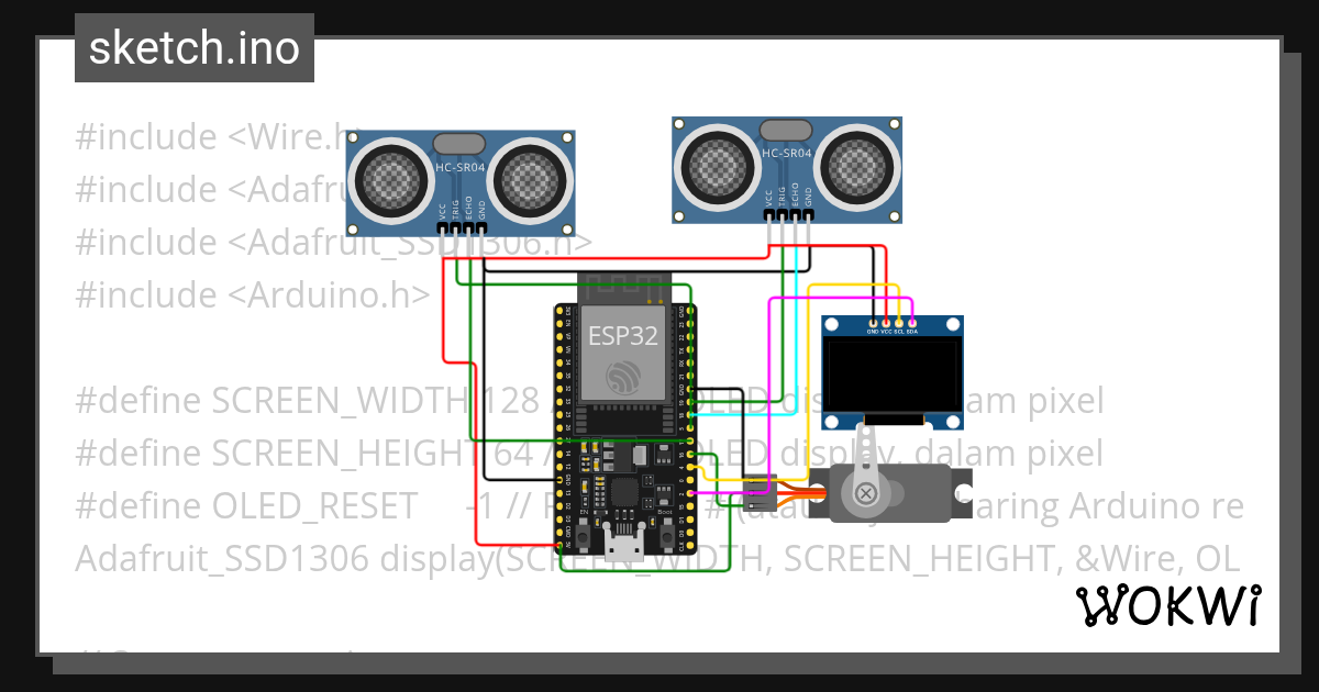 ESP sensor ultra Oled Copy - Wokwi ESP32, STM32, Arduino Simulator
