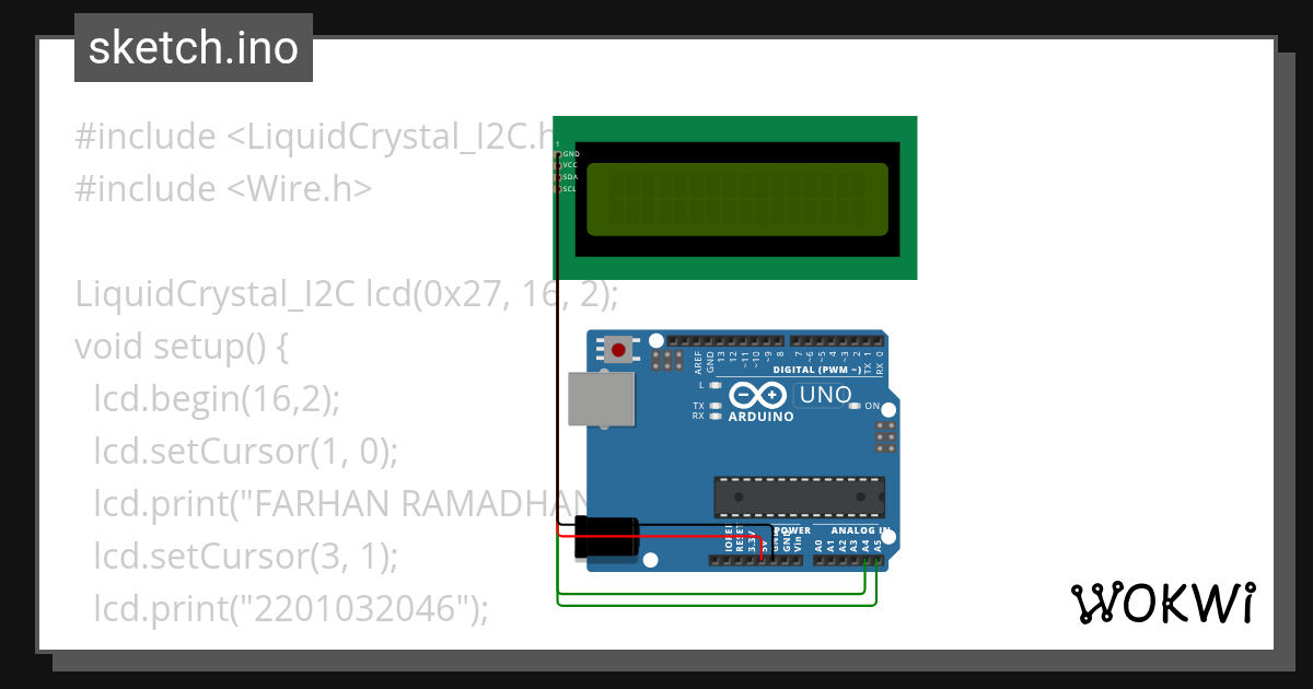 caro pakai i2c - Wokwi ESP32, STM32, Arduino Simulator caro pakai i2c - Wokwi ESP32, STM32, Arduino Simulator