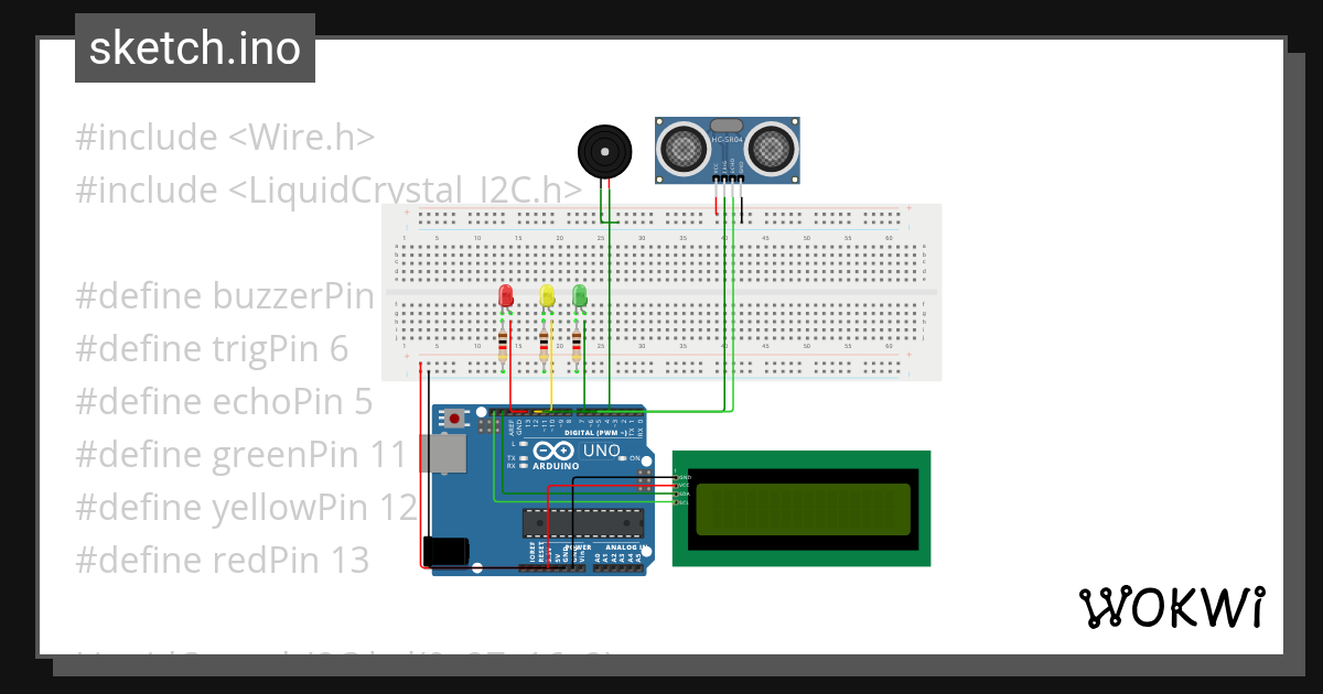 RISQIYANI (alarm tempat parkir) Copy - Wokwi ESP32, STM32, Arduino Simulator