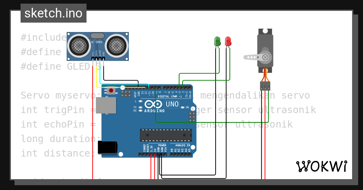 Gerbang Otomatisrosavina26 Wokwi Esp32 Stm32 Arduino Simulator 5475