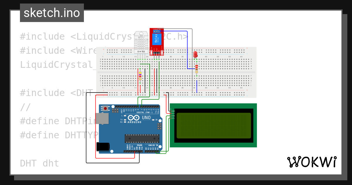 Lcd I12c Lnterface Wokwi Esp32 Stm32 Arduino Simulator