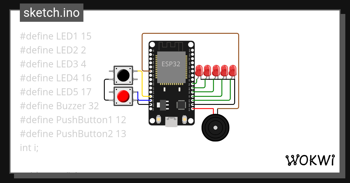 Lab 4.2: Multiple switch Copy - Wokwi ESP32, STM32, Arduino Simulator