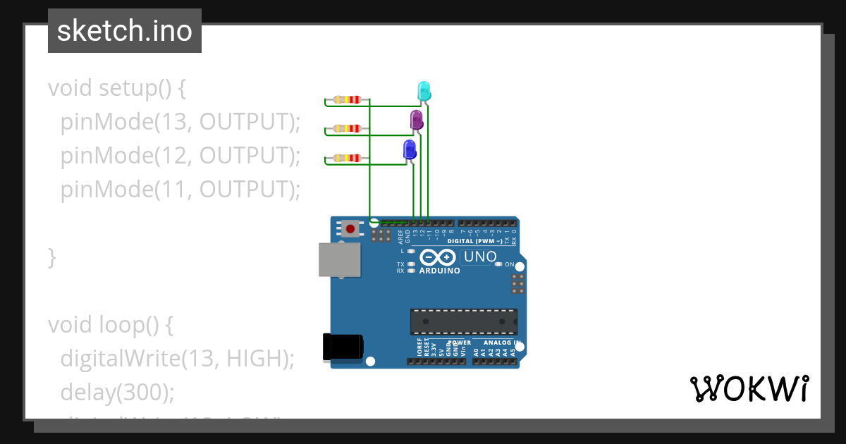 lampu berjalan - Wokwi ESP32, STM32, Arduino Simulator lampu berjalan - Wokwi ESP32, STM32, Arduino Simulator