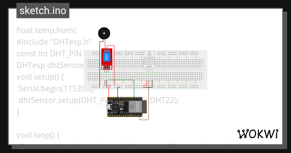 DHT read - Wokwi ESP32, STM32, Arduino Simulator