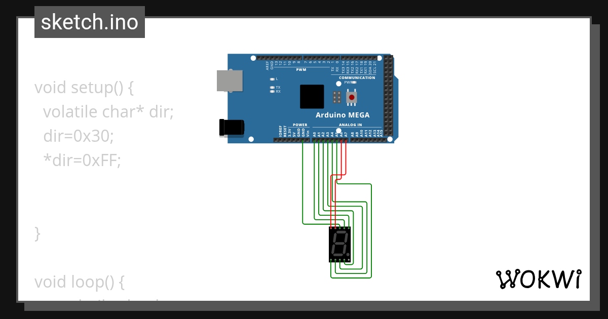 Sevensegmentdisplay Wokwi Esp32 Stm32 Arduino Simulator