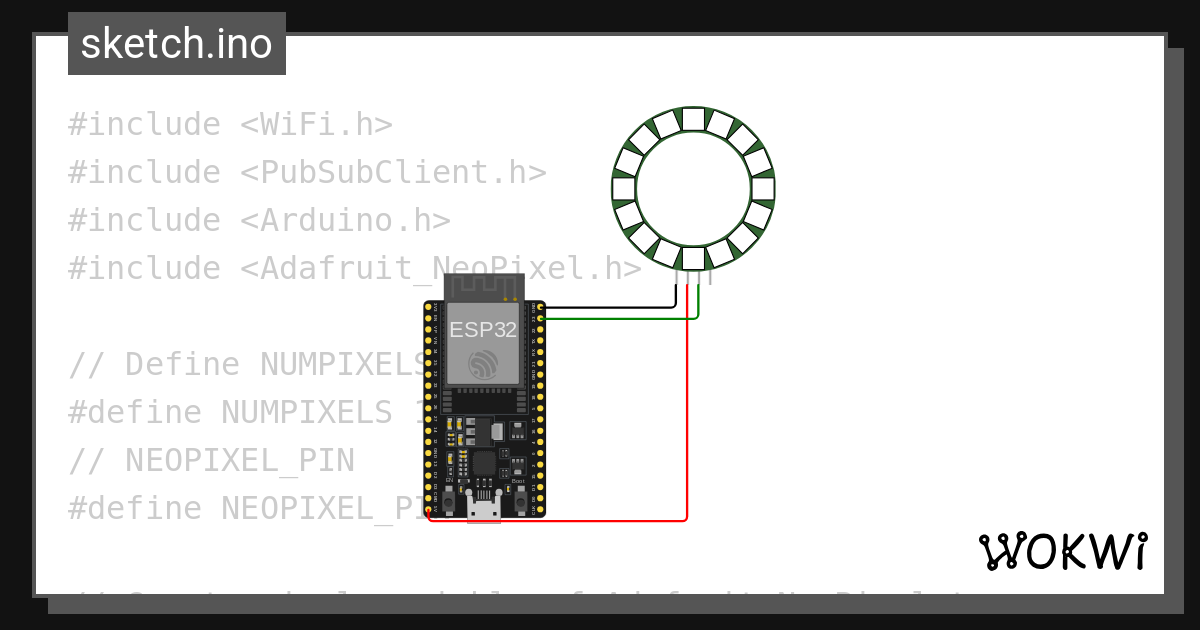 C141 Ta1 Add Neopixel Light Solution Wokwi Esp32 Stm32 Arduino 5113