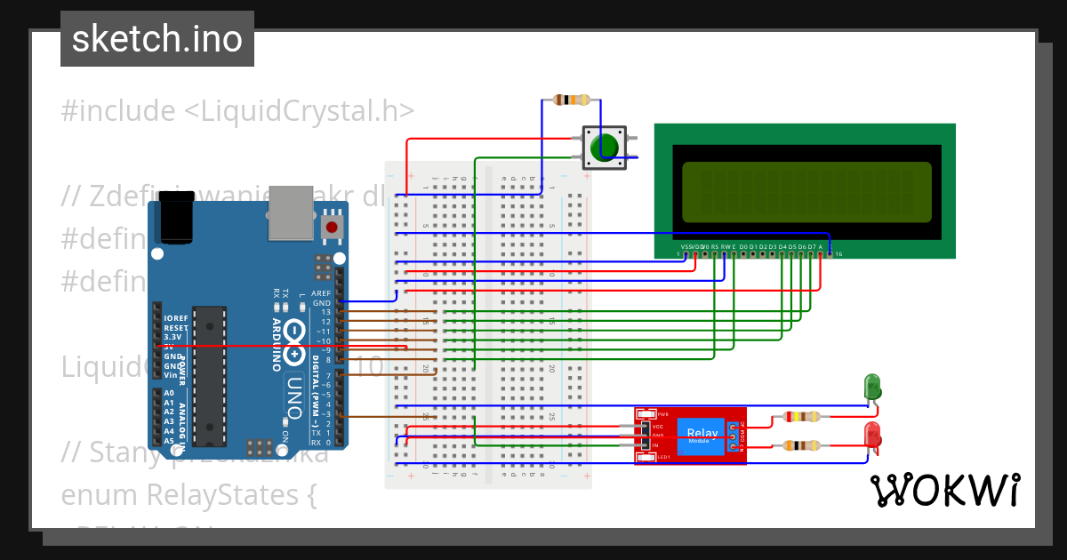relay - Wokwi ESP32, STM32, Arduino Simulator