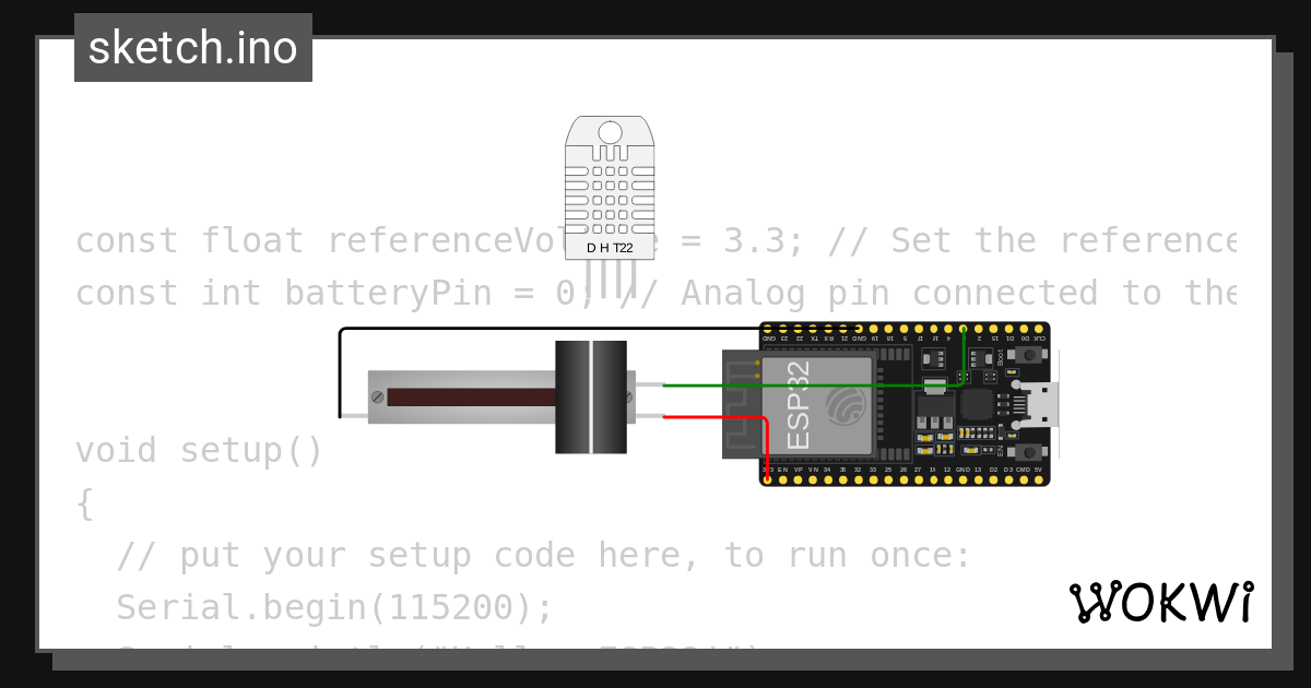 Battery Test Wokwi Esp32 Stm32 Arduino Simulator 9078