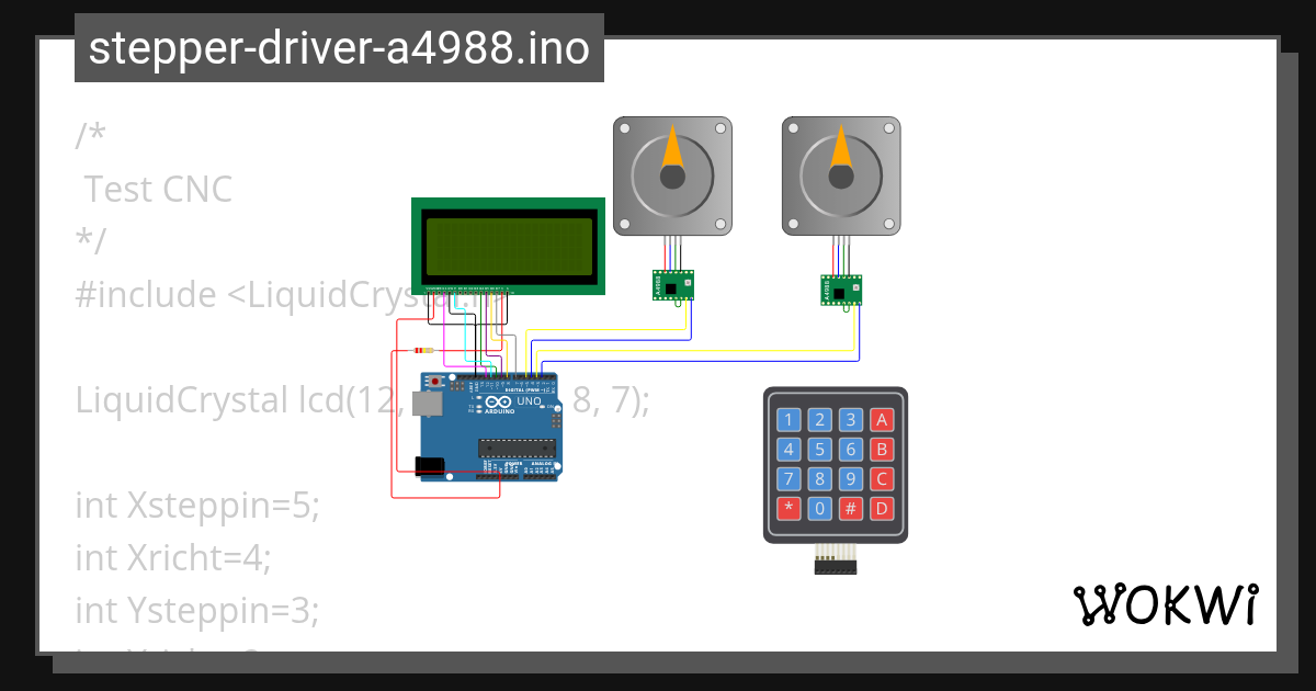 stappenmotor - Wokwi ESP32, STM32, Arduino Simulator