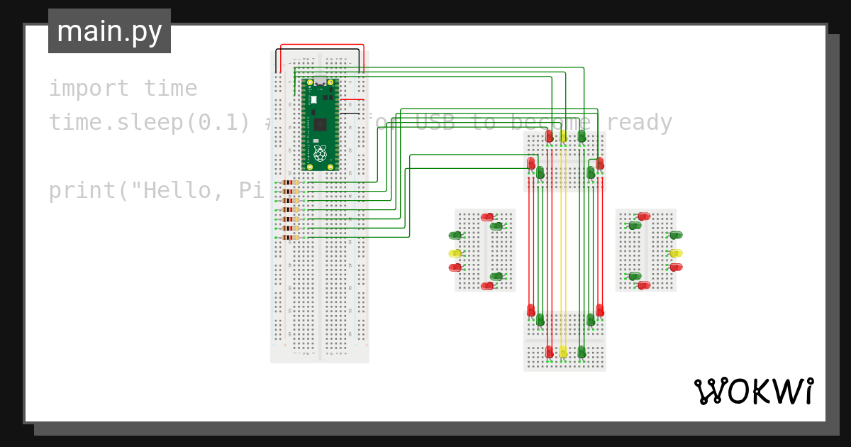 Semaforo 4 Vias Wokwi Esp32 Stm32 Arduino Simulator