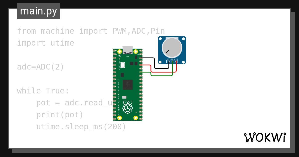 Potentiometre Wokwi Esp32 Stm32 Arduino Simulator 7881