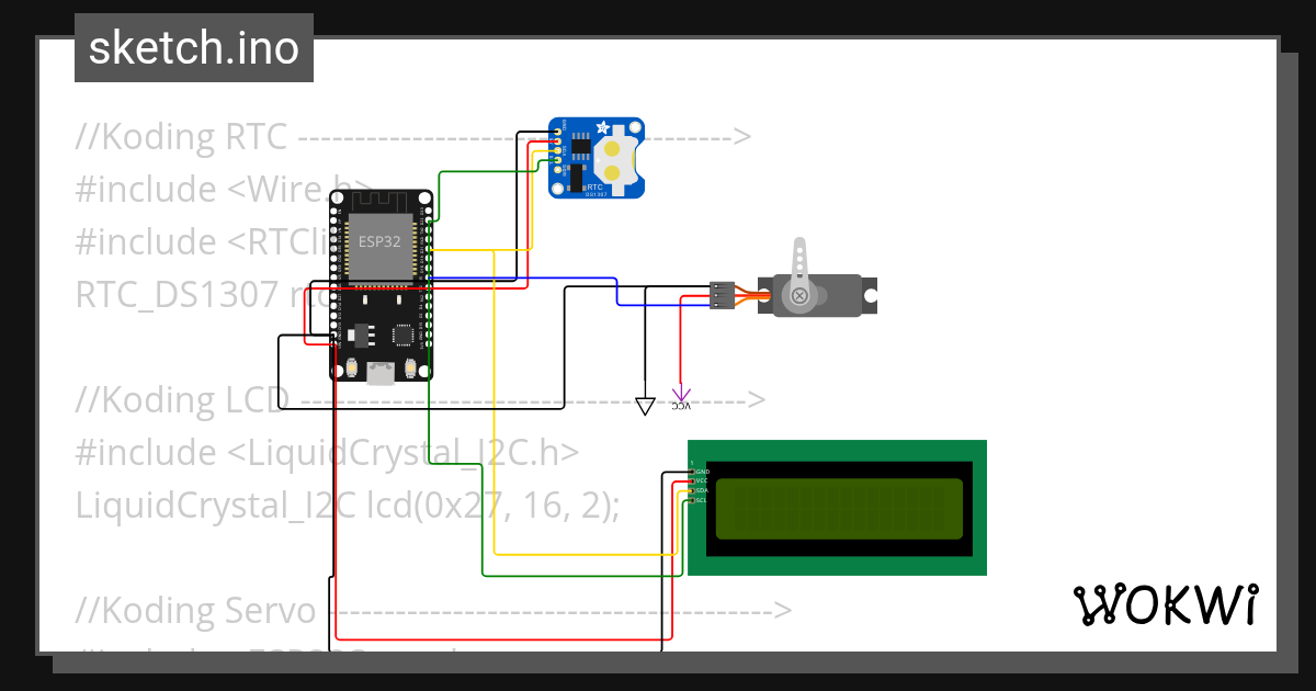 Membuat Pakan Terna - Wokwi ESP32, STM32, Arduino Simulator
