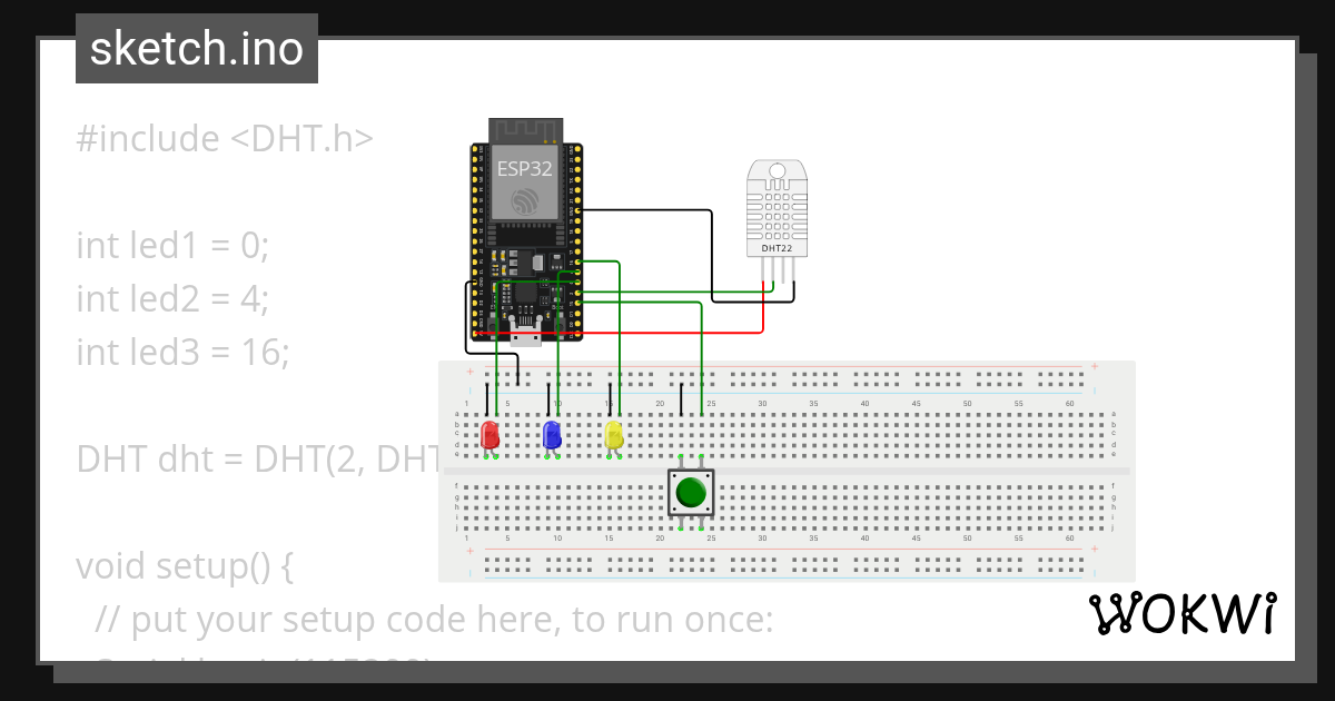 DHT - Wokwi ESP32, STM32, Arduino Simulator