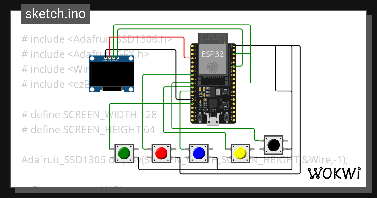 voting buttons 1 - Wokwi ESP32, STM32, Arduino Simulator
