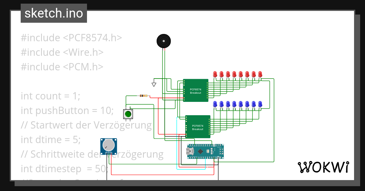 glücksrad_schleife_16bit Copy-V5 - Wokwi ESP32, STM32, Arduino Simulator