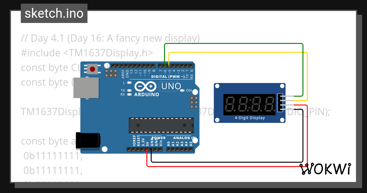 Day 41 Day 16 A Fancy New Display Wokwi Esp32 Stm32 Arduino 8384